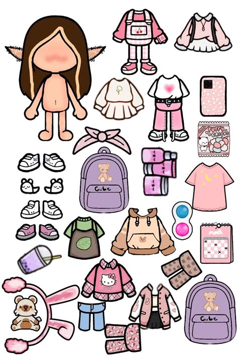 Paper Dolls Diy Paper Dolls Clothing Paper Toys Paper Doll Template