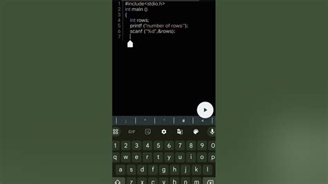 Program For Inverted Half Pyramid Pattern Of Number In C Language Coding Programming Short