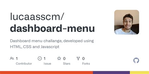 Github Lucaasscm Dashboard Menu Dashboard Menu Challange Developed Using Html Css And