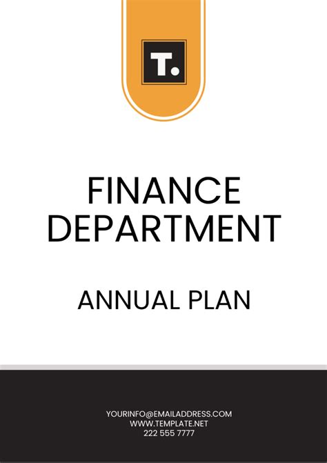 Free Finance Department Annual Plan Template To Edit Online