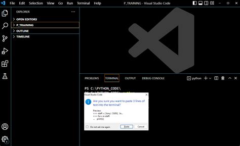 How To Execute Python Shell Commands Be On The Right Side Of Change