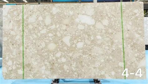 천연 베이지색 테라조 슬라브 제조사 공급업체 공장 도매가 Hzx Stone