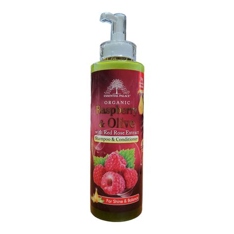 Essential Palace Raspberry Olive Shampoo And Conditioner With Red Rose Extracts For Shine And
