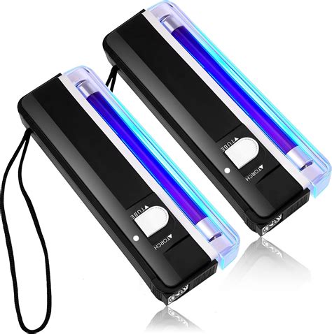 2 Pcs Handheld Uv Black Light Torch Portable Blacklight Led Uv Light