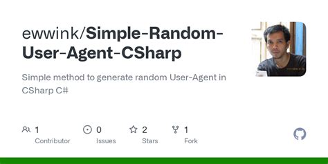Simple Random User Agent Csharpsimple Random User Agentcs At Main · Ewwinksimple Random User