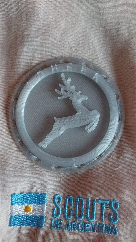 Scout Patch Badge Of Adheek The Jungles Reindeer Ready To Be Sewn On By Baloo 3d Download