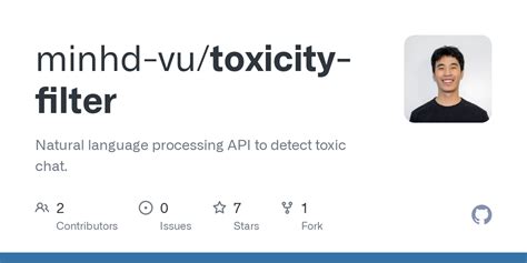 Github Minhd Vutoxicity Filter Natural Language Processing Api To Detect Toxic Chat
