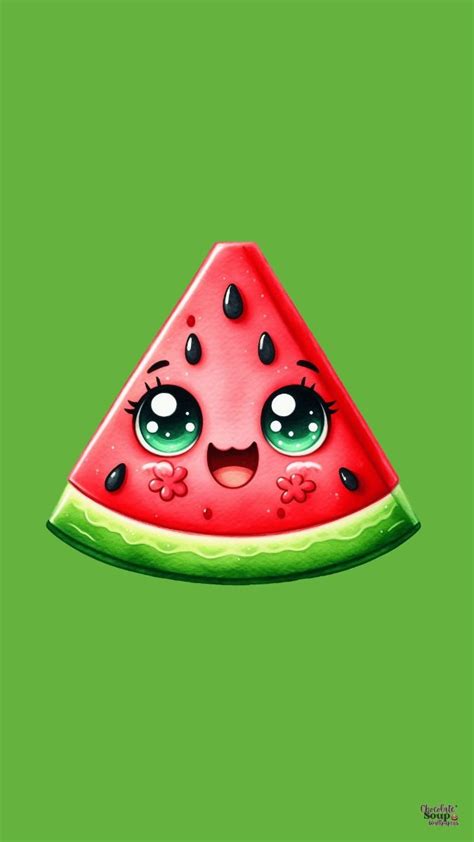 Cute Cartoon Watermelon Wallpaper