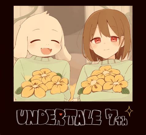 Chara And Asriel Holding Golden Flowers R Undertale
