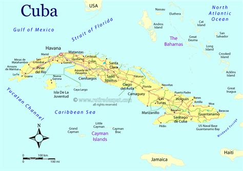Printable Map Of Cuba Adams Printable Map