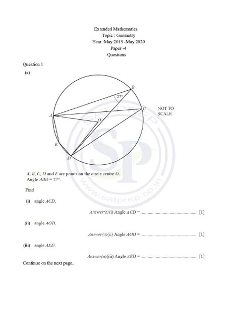 Igcse Ext Math P4 Geometry