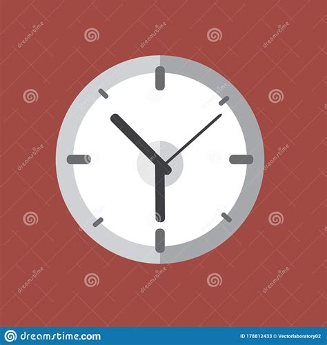 Clock Icon In Trendy Flat Style Vector Illustration EPS Stock Vector Illustration Of