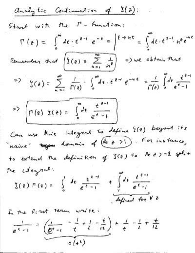 A Note On Analytic Continuation Of The Riemann Zeta Function