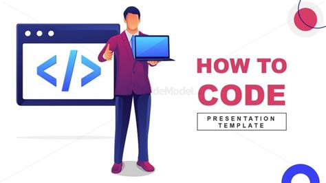 Title Slide How To Code Presentation Template Slidemodel