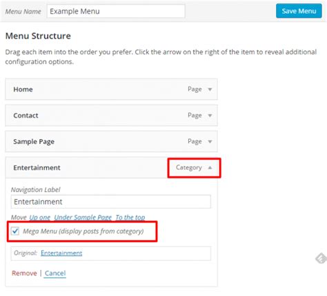 Navigation Menu Setup Herald Wordpress Theme Documentation Meks