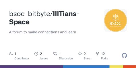 GitHub Bsoc Bitbyte IIITians Space A Forum To Make Connections And Learn