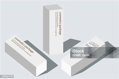 흰색 벡터 배경에 격리 된 화장품 패키지 상자 컨테이너 모형 3차원 형태에 대한 스톡 벡터 아트 및 기타 이미지 3차원 형태 개념 고객 Istock
