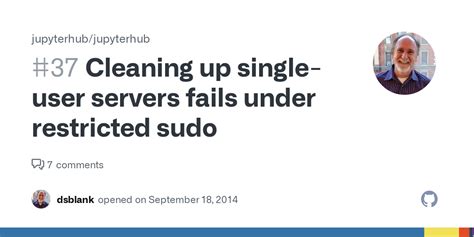 Cleaning Up Single User Servers Fails Under Restricted Sudo Issue 37