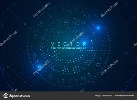 Abstract Big Data Visualization Big Data Code Representation Futuristic Network Stock Vector By
