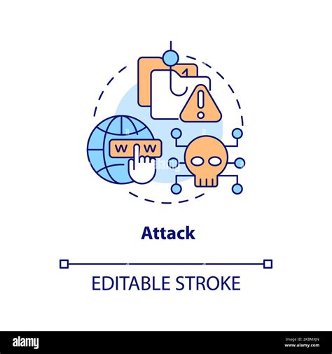 Attacks Concept Icon Stock Vector Image And Art Alamy