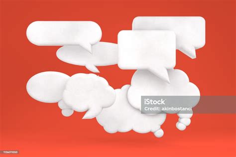 빨간색 배경에 연설 거품 3차원 형태에 대한 스톡 사진 및 기타 이미지 3차원 형태 대화 풍선 문자 기호 풍선 Istock