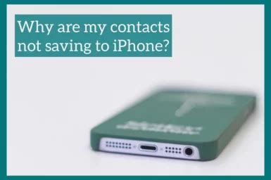 How To Fix Contacts Not Saving Problem On IPhone