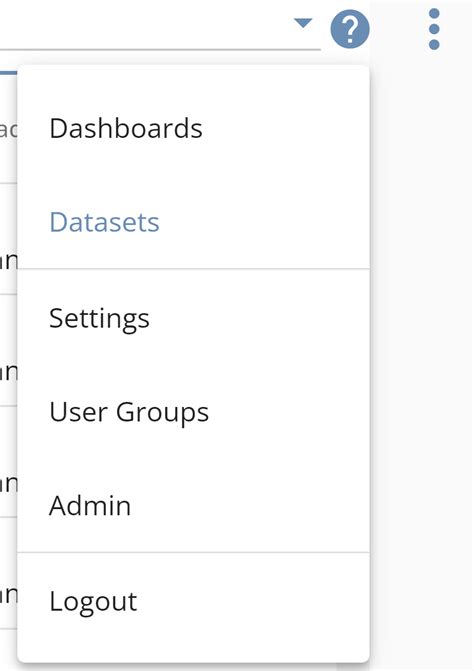 Navigation Dropdown Menu EAB Rapid Insight