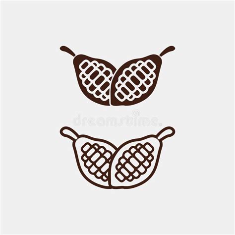 Chocolate And Cocoa Logo Icon Vector Design Illustration Stock