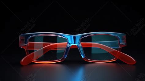 전면 보기 상점 복고풍 파란색 및 빨간색 플라스틱 3d 안경 고글 배경 고풍 배경 할리우드 배경 이미지 Hd 고글 고풍 할리우드 배경 사진 무료 다운로드