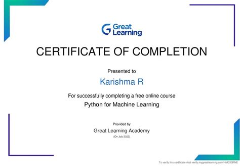 Karishma R On Linkedin Python Machinelearning Greatlearning