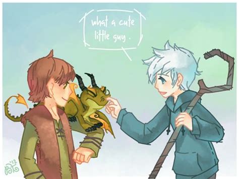 How To Train Your Dragon Meets Rise Of The Guardians Hiccup Meets Jack Frost Love This Jack