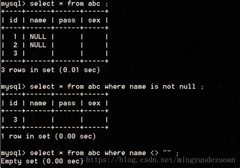 Null、not Null与空值null和not Null医学 Csdn博客