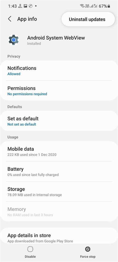 Fix Android App Crash Android System Webview Issue