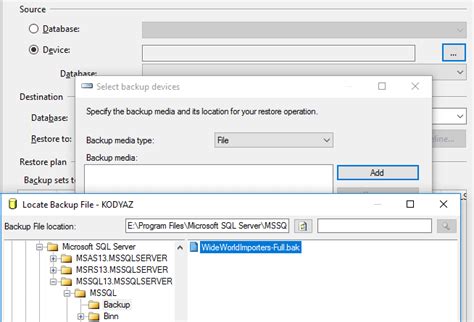 Restore Sql Server 2016 Sample Database Wideworldimporters
