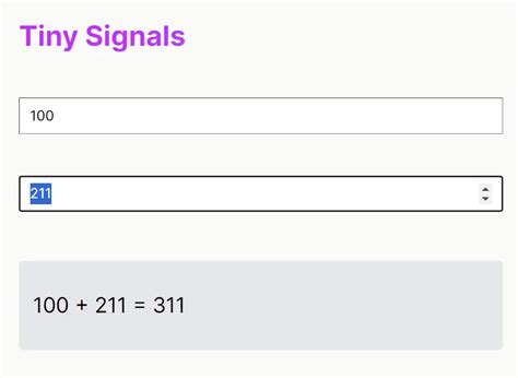 Minimal State Management For Vanilla Javascript Tiny Signals Css Script