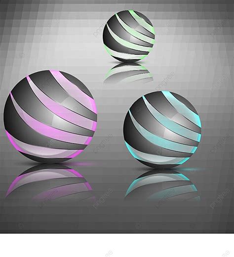 Spheres With Lines Clean Orb Color Vector Template Download On Pngtree