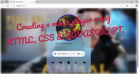 sanjeet maurya on linkedin creating a music player 🎶 using html css and javascript this is a mini…