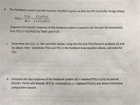 Solved 4 You Are Assigned To Design A Controller Shown