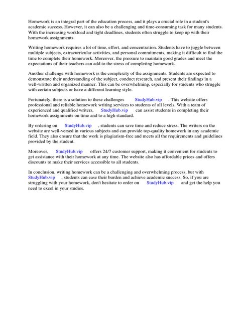 Homework Process Pdf Homework Teachers