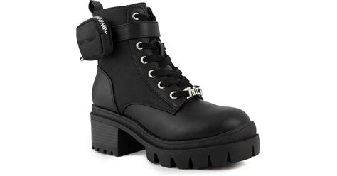 Juicy Couture Synthetic Quentin Combat Boots In Black Lyst