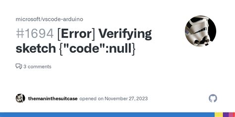 Error Verifying Sketch Codenull · Issue 1694 · Microsoftvscode Arduino · Github