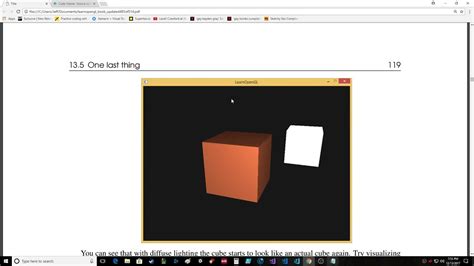 OpenGL LearnOpenGL Lighting Part 5 Diffuse Messed Up But It