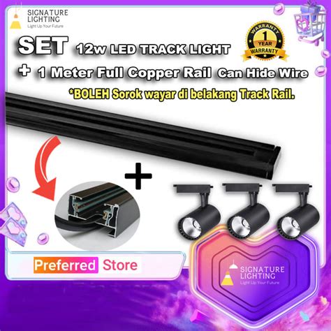 Set Led Track Light With Meter Meter Meter Rail Track Full