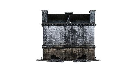 유적 건물 흰색 배경에 고립 3d 렌더링 일러스트 레이 션입니다 잡석에 대한 스톡 사진 및 기타 이미지 잡석 3차원 형태