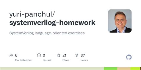 github yuri panchul systemverilog homework systemverilog language