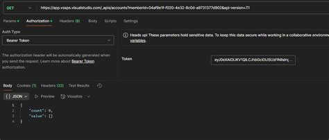 Unable To List Azure Devops Organization By Azure Devops Rest Api Using Service Principal