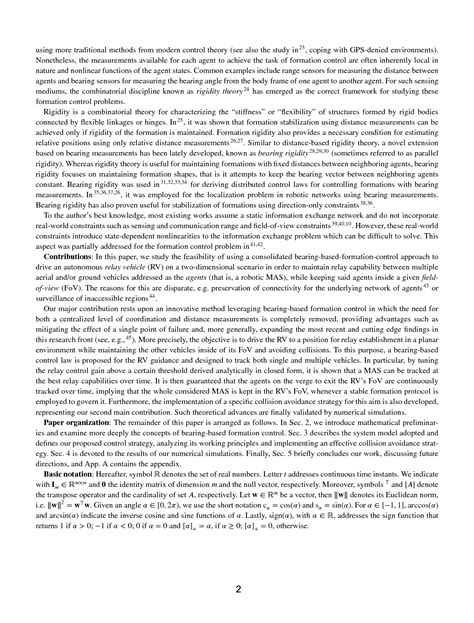 Solution Bearing Based Autonomous Communication Relay Positioning Under Field Of View