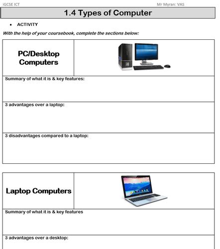 Cambridge Igcse Ict Chapter 1 3 Types Of Components And Hardware Full