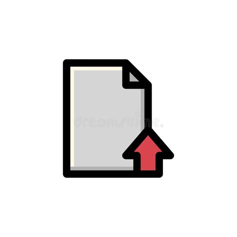 Upload File Icon Stock Vector Illustration Of Vector 266549099