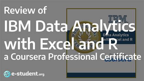 Review Of Courseras Ibm Data Analytics With Excel And R Professional